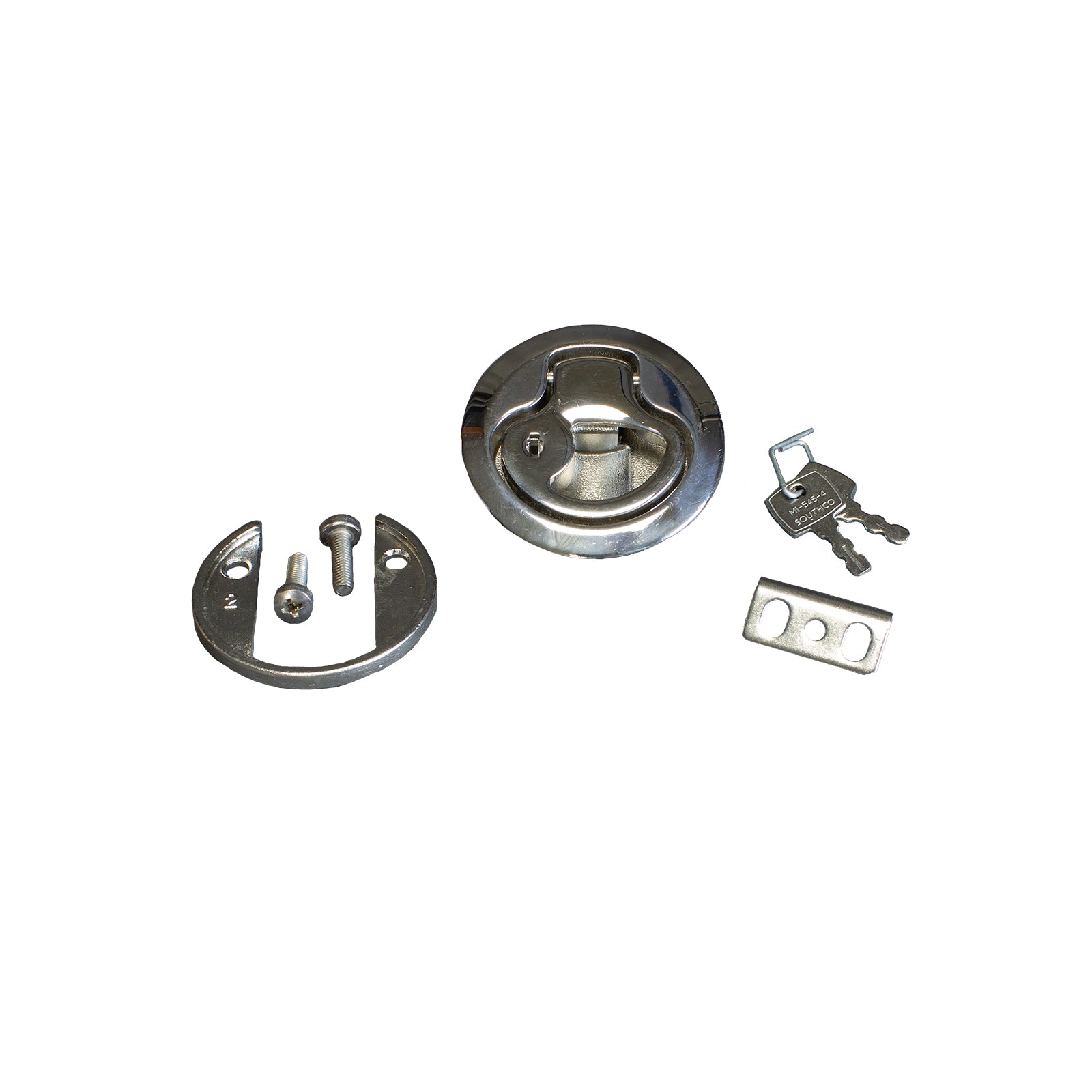 Southco Stainless Steel Flush Locking Slam Latch - Open bag, Unused ...